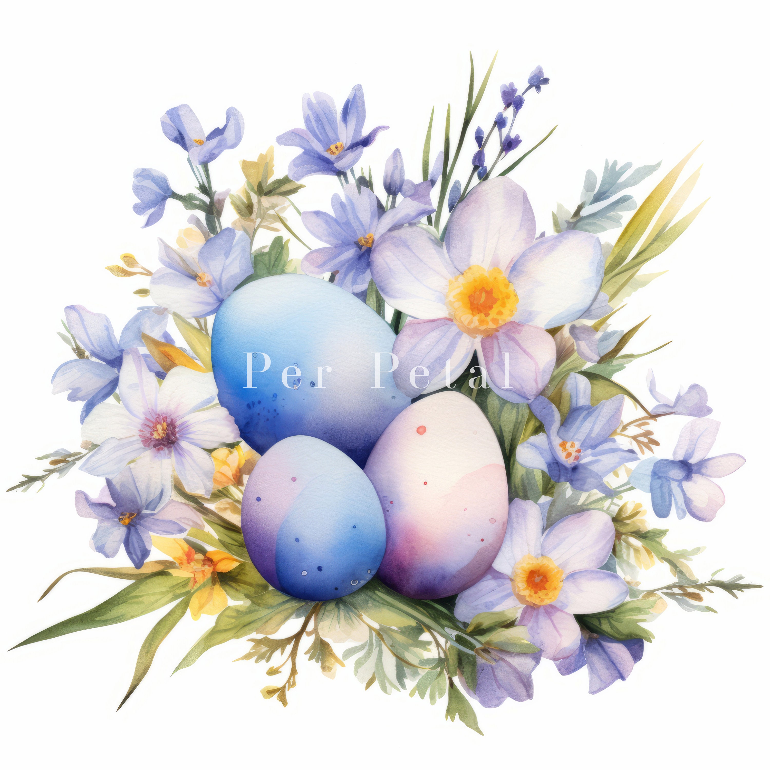 9 Watercolor Easter Clipart Watercolor Spring Flowers Clipart Junk ...