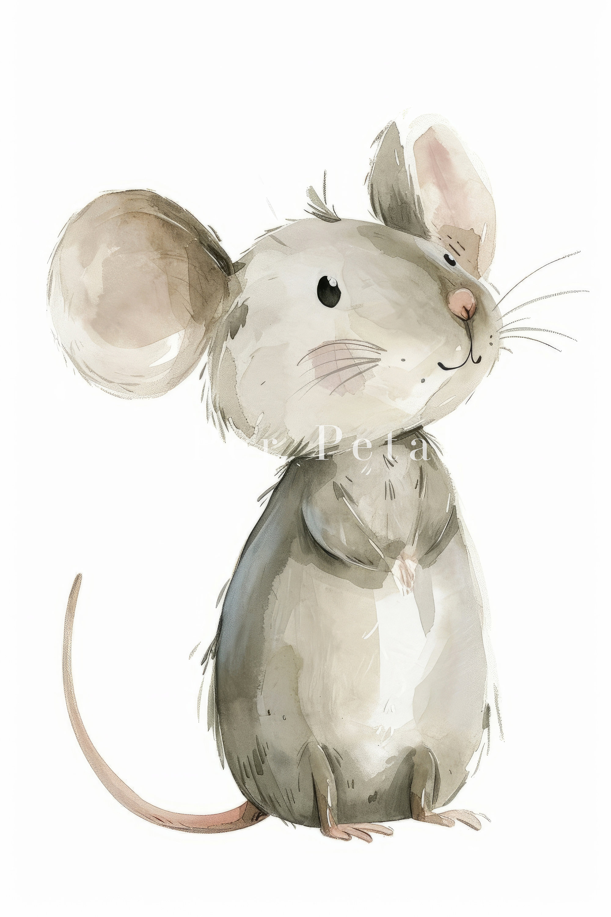 9 Watercolor Cute Mouse Clipart, Watercolor Junk Journal, Digital ...