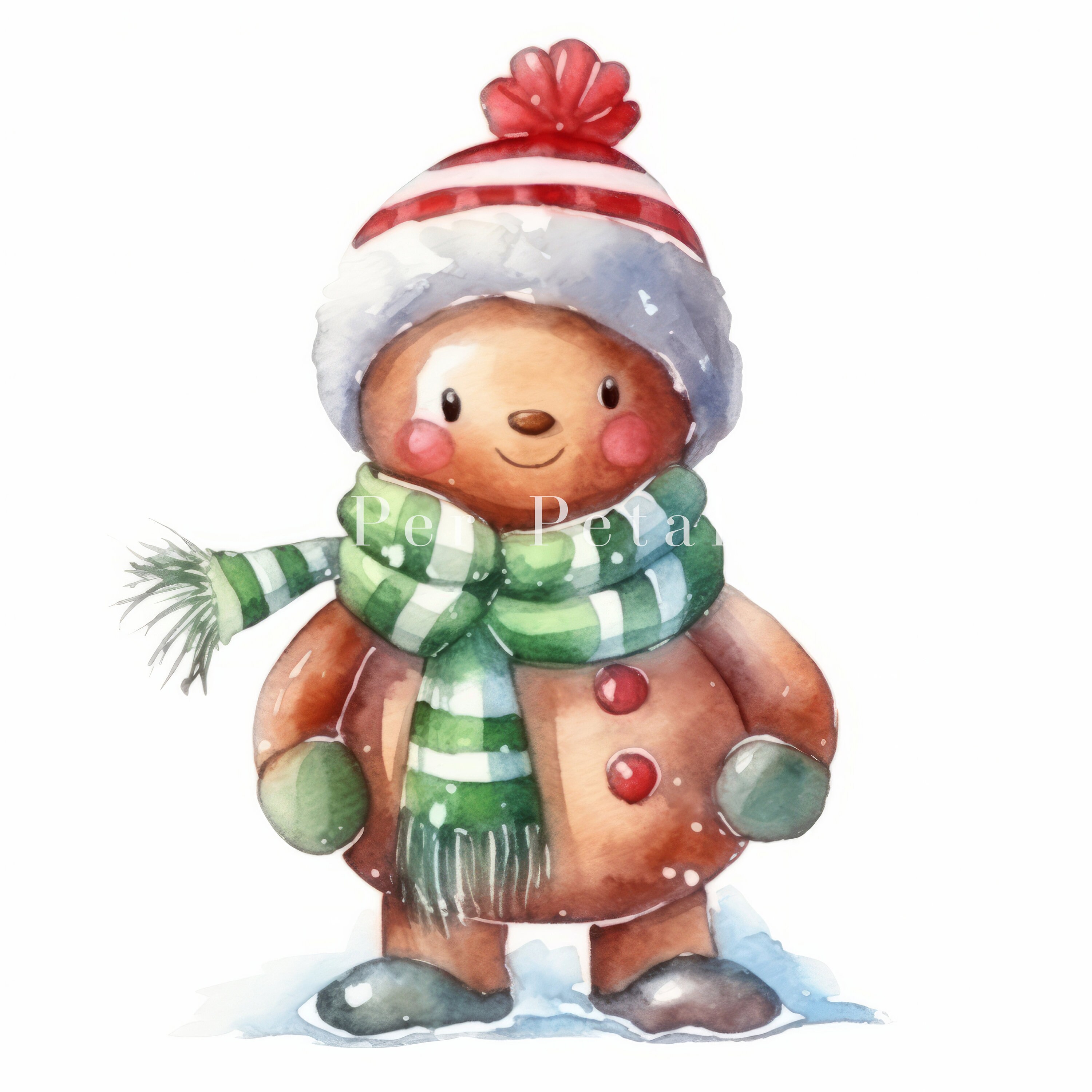 9 Gingerbread Man Clipart Christmas Cookies Card Making Paper Craft ...