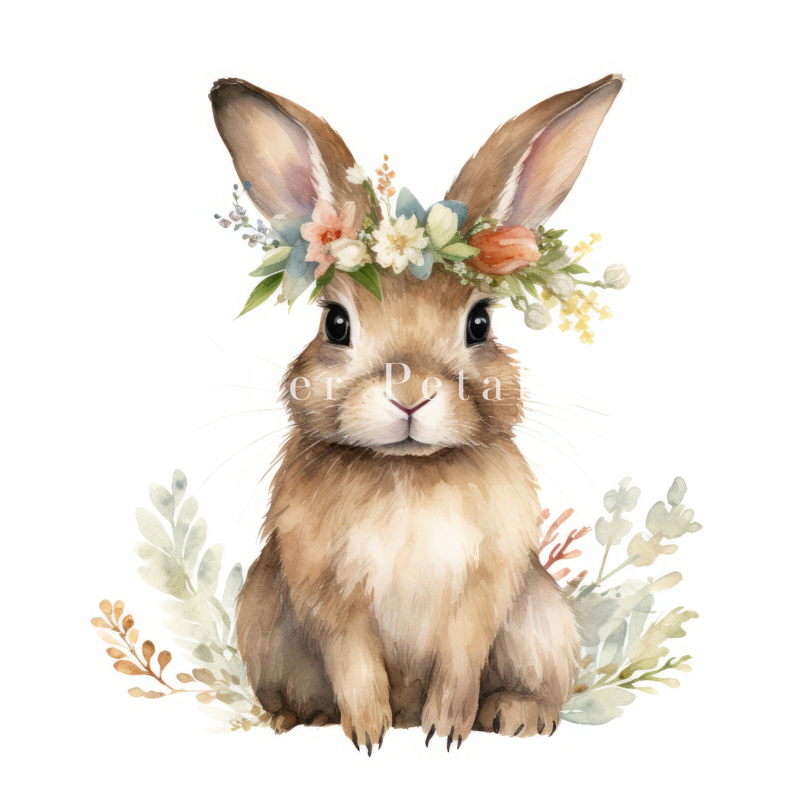 9 Watercolor Easter Clipart - Watercolor Easter Bunny Clipart - Junk ...