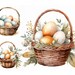 9 Watercolor Easter Clipart Watercolor Easter Basket Clipart - Etsy