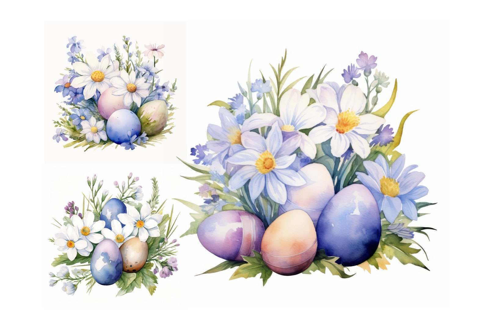9 Watercolor Easter Clipart Watercolor Spring Flowers Clipart Junk ...