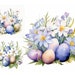 9 Watercolor Easter Clipart Watercolor Spring Flowers Clipart - Etsy