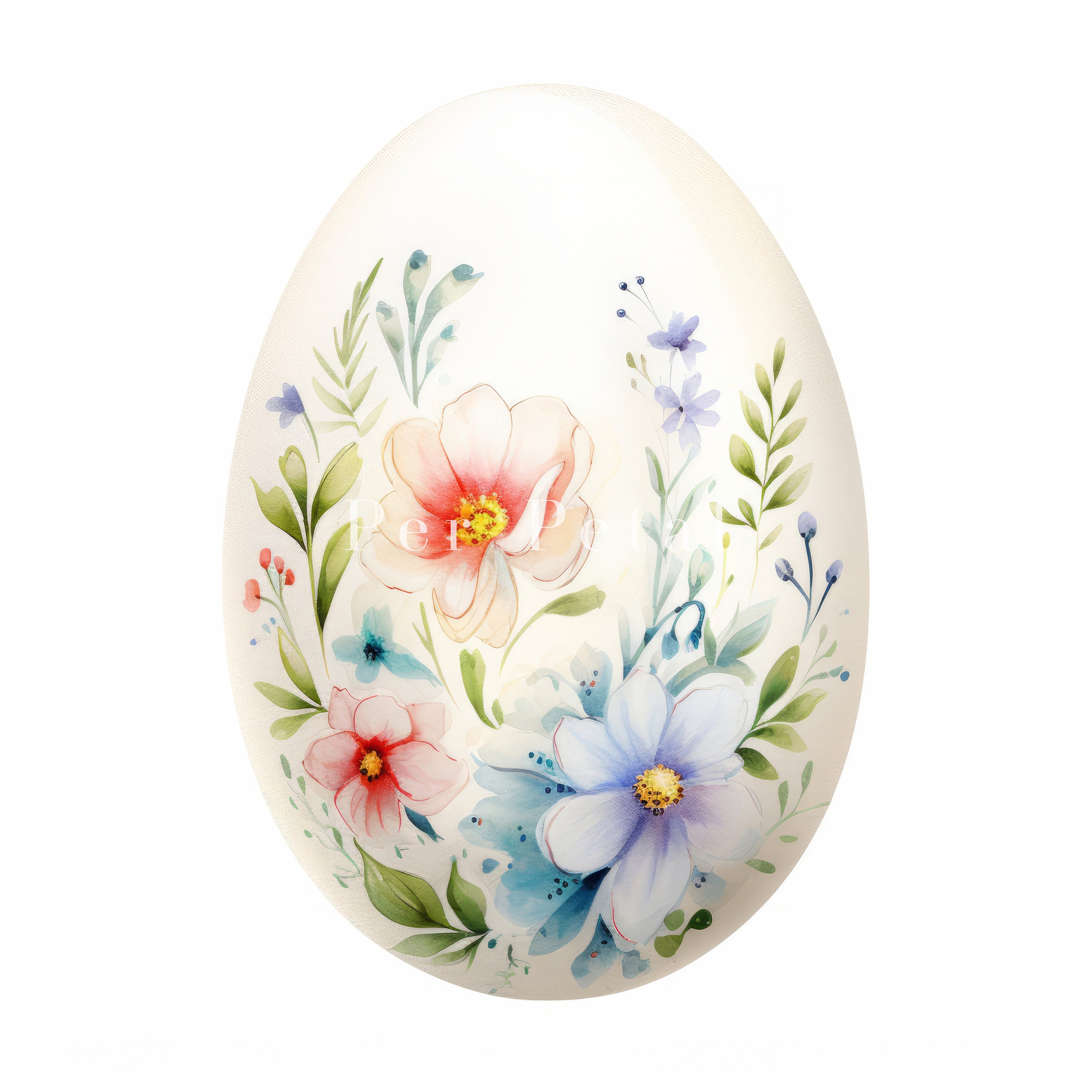 9 Watercolor Easter Clipart - Watercolor Spring Flowers Clipart - Junk ...