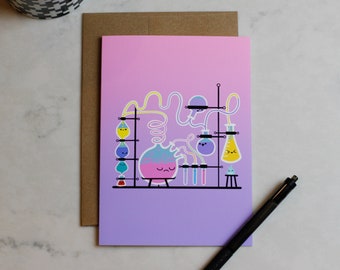 Chemistry Valentine Card - Etsy