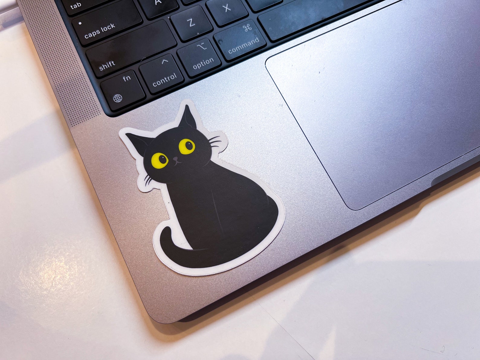 Spooky Black Cat, Cute Sticker for Laptop, Iphone, Water Bottle - Etsy