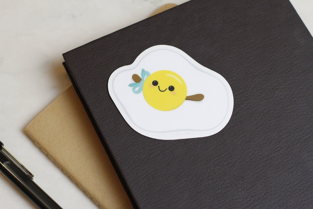 Eggcellent Eggy Mascot Cute Sticker for Laptop, Iphone, Water Bottle - Etsy