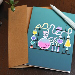 We Have Chemistry Greeting Card, Cute Card for Friendship, Thank Yous ...