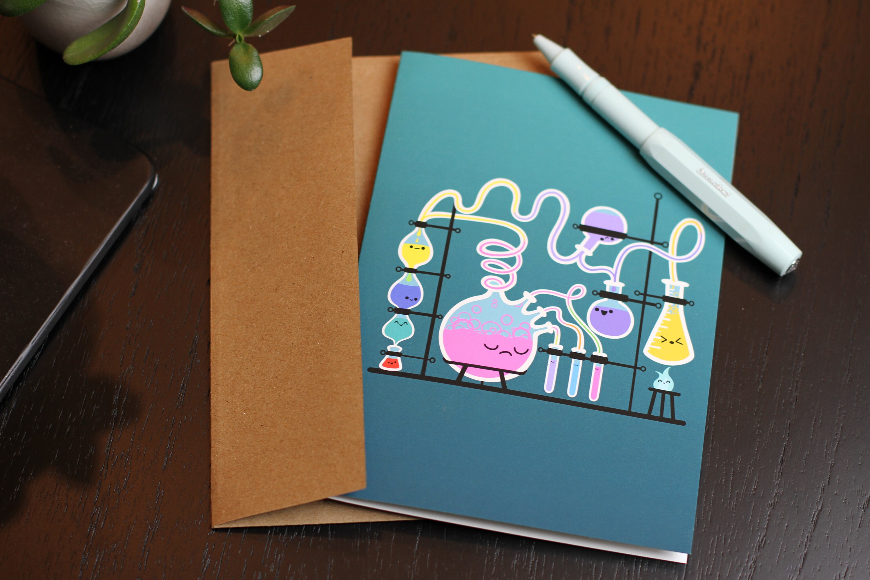 We Have Chemistry Greeting Card, Cute Card for Friendship, Thank Yous ...