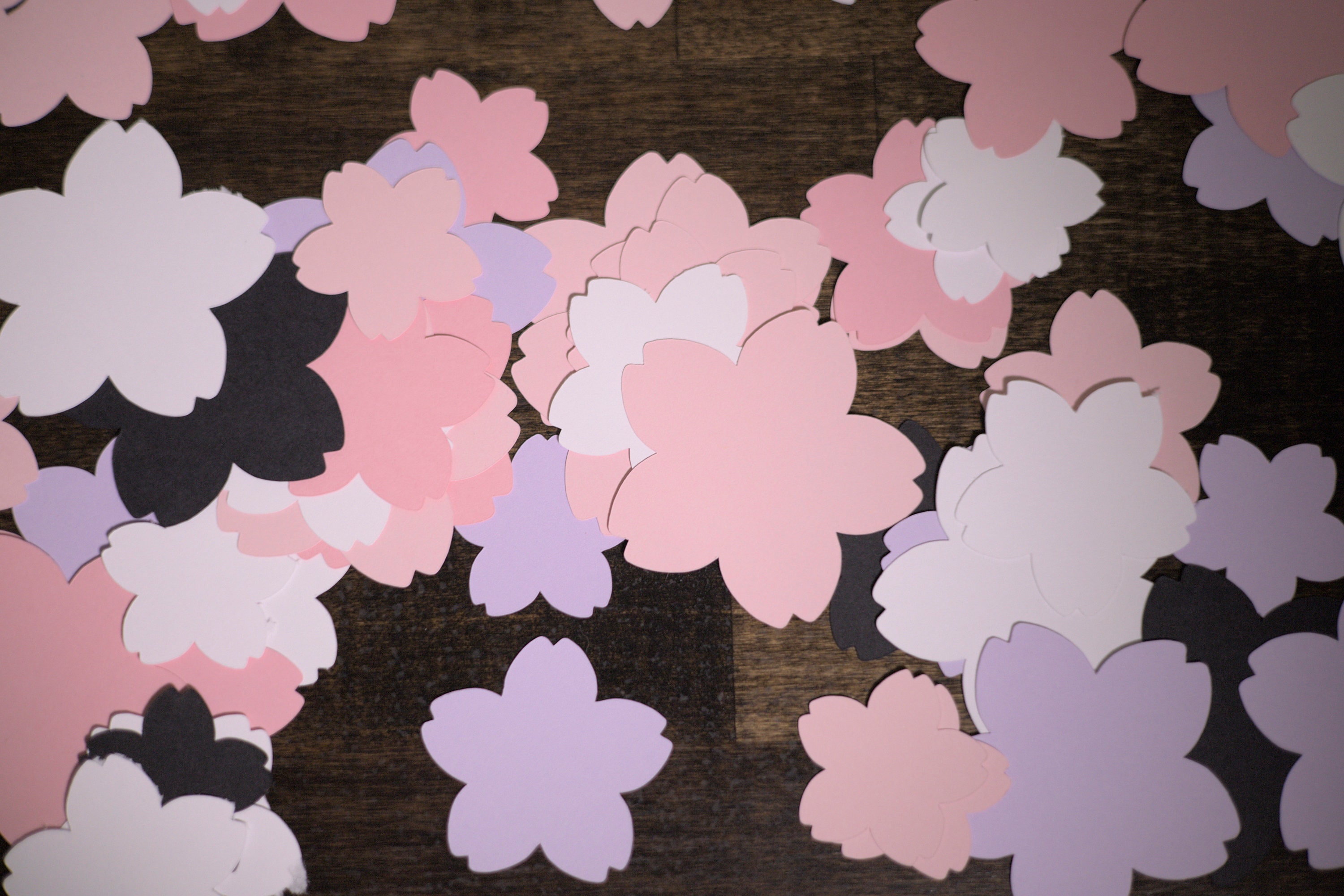 24 Pc Cherry Blossom/sakura Die Cuts, Cherry Blossom/sakura Cut Outs ...