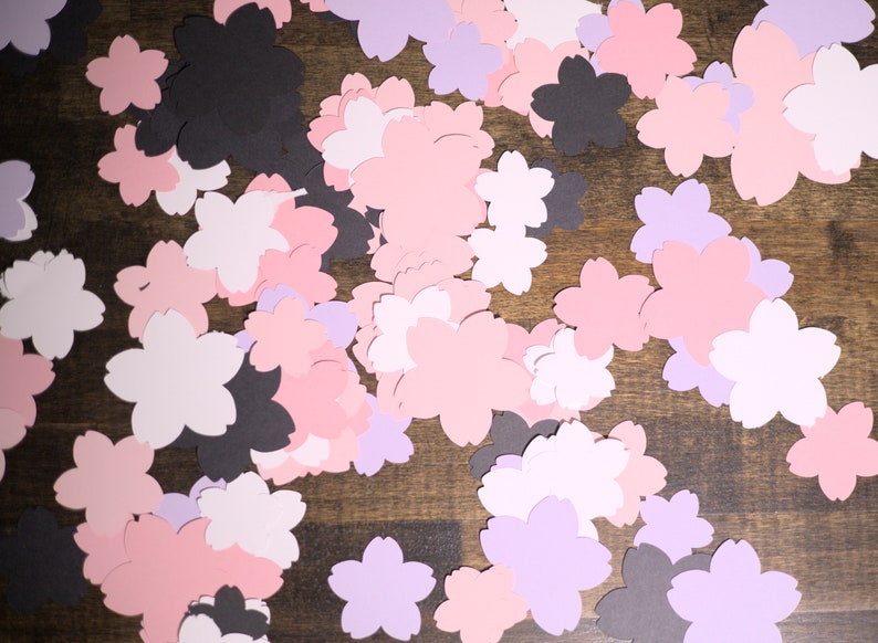 24 Pc Cherry Blossom/sakura Die Cuts, Cherry Blossom/sakura Cut Outs ...