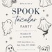 Spooky Ghost Halloween Party Invitation: Editable Canva Template - Etsy