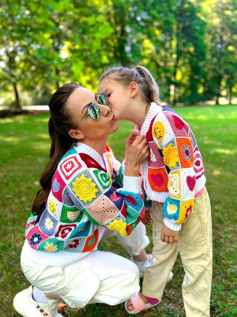 CROCHET PATTERN | Joysie Matching Duo Cardigan | Mommy and Me Granny ...