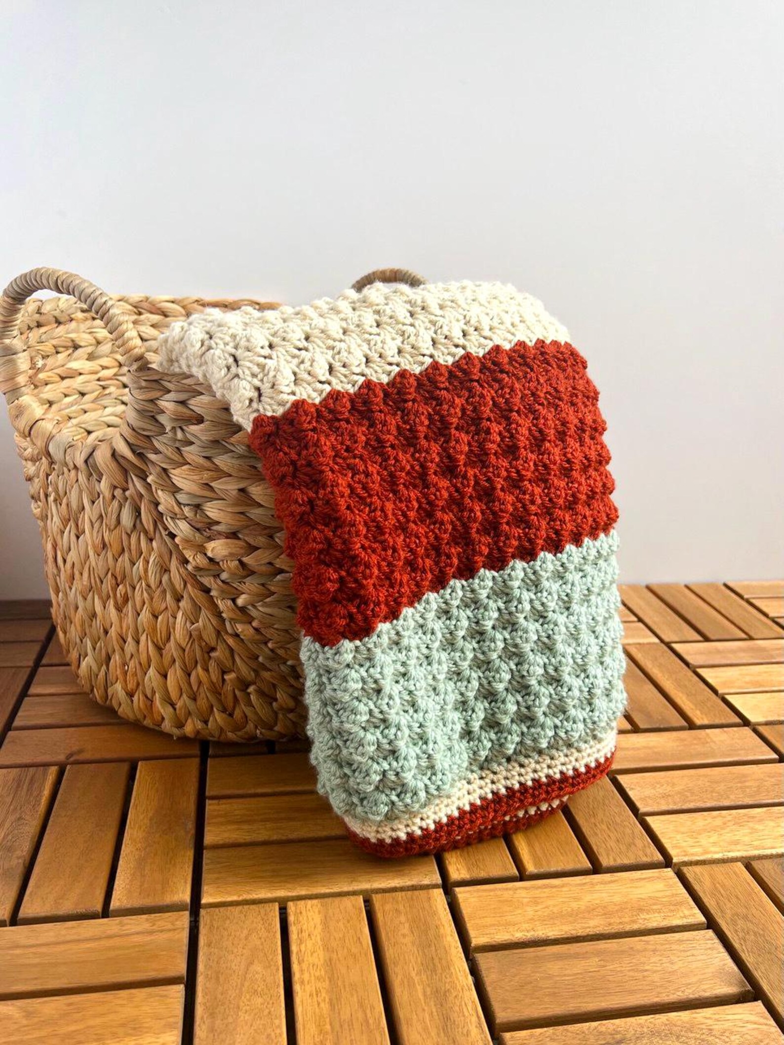 CROCHET PATTERN | Liffa Throw | Easy Striped Blanket | 7 Sizes Included ...