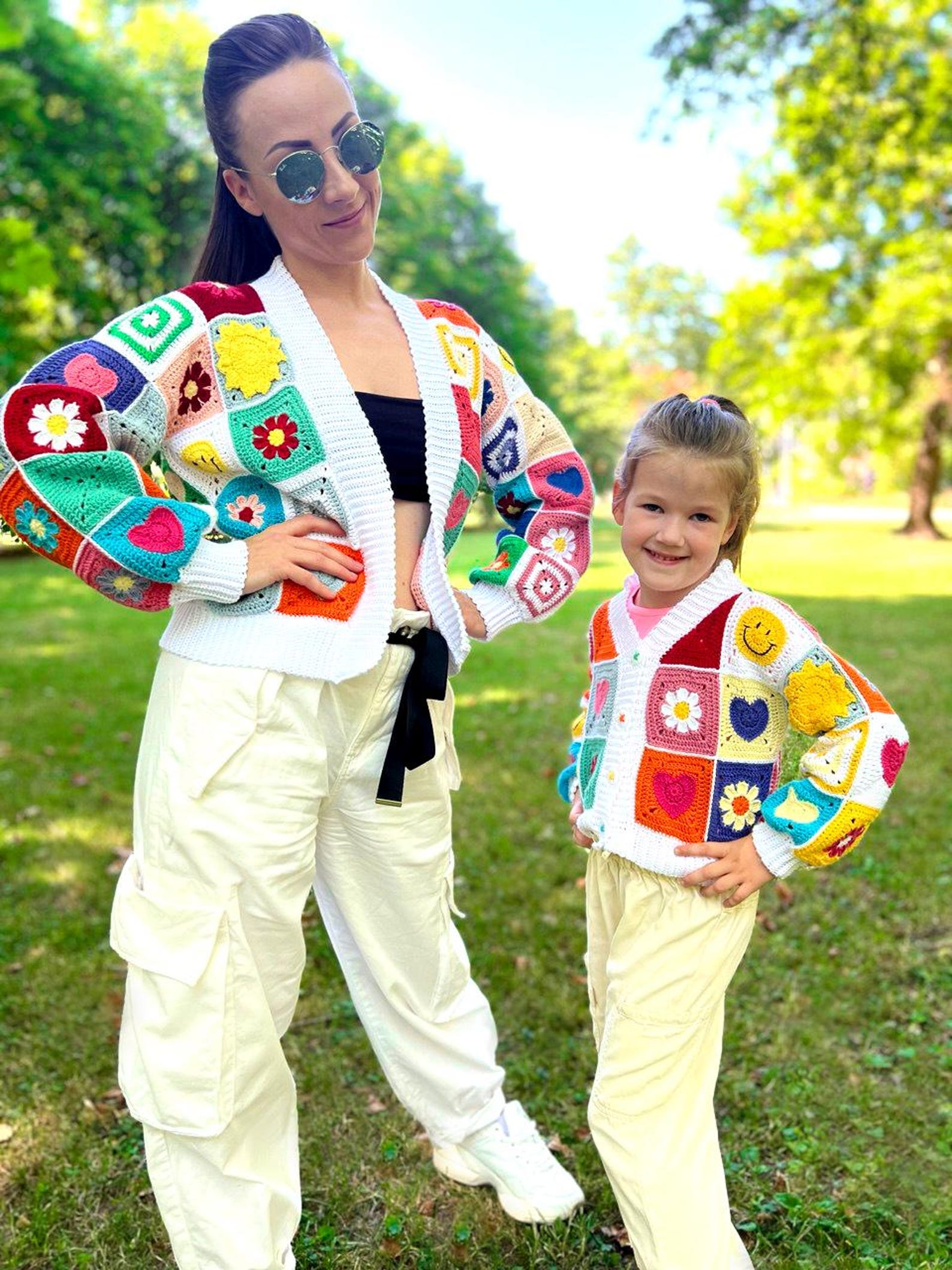 CROCHET PATTERN | Joysie Matching Duo Cardigan | Mommy and Me Granny ...