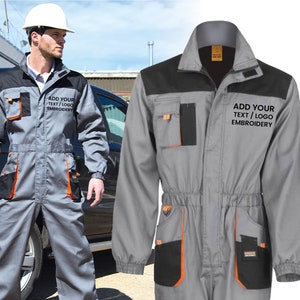 Personalised Coveralls Custom Work-guard Coverall ADD YOUR LOGO or Text ...