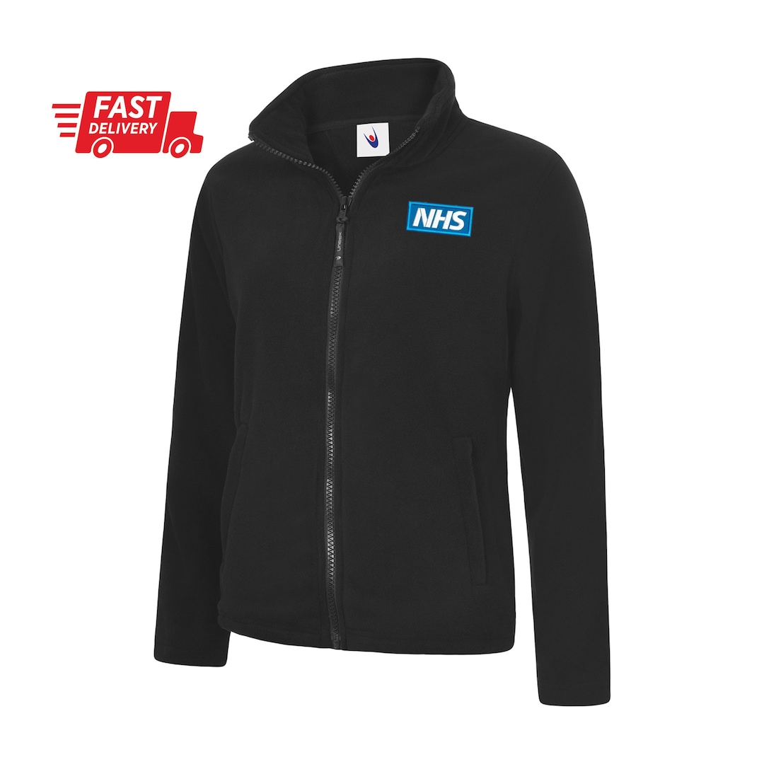 NHS Ladies Fleece Jacket Custom NHS Women Micro Fleece Jacket Full Zip Women Fleece Jacket With ...