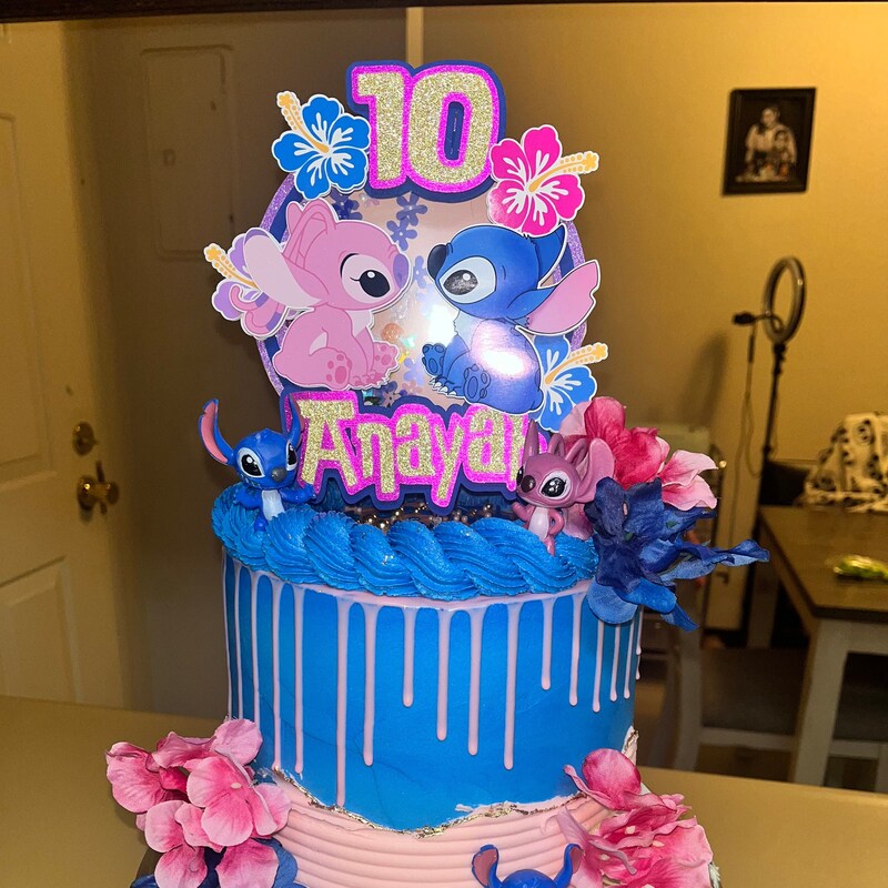Stitch Cookie Cake Topper - Etsy