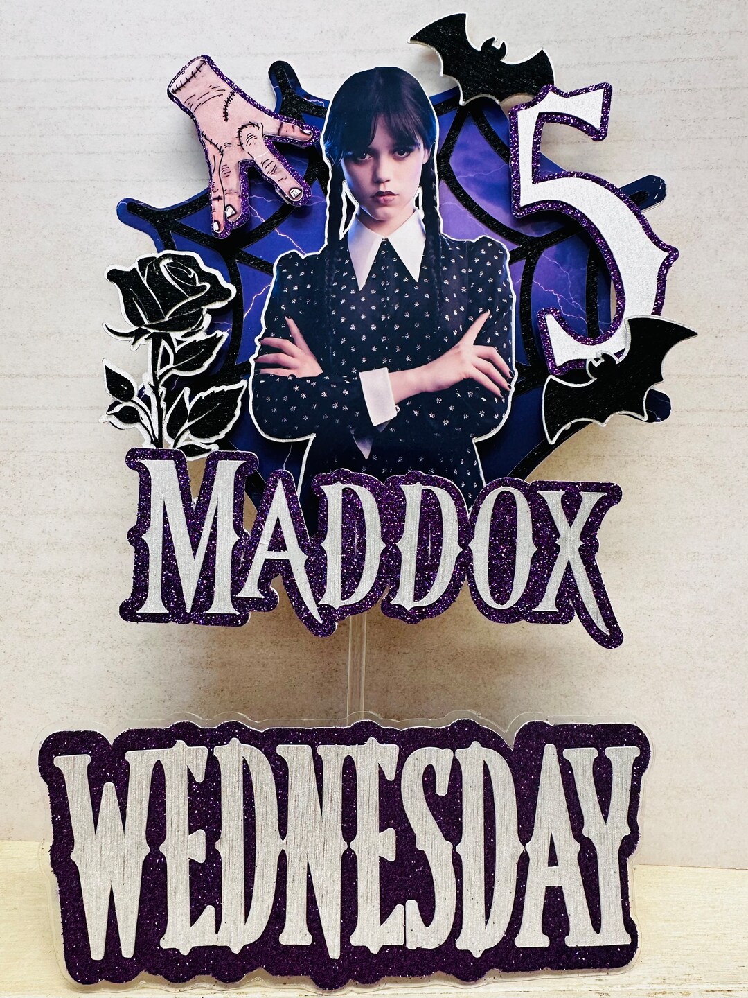 Wednesdayy Adamss Cake Topper - Etsy