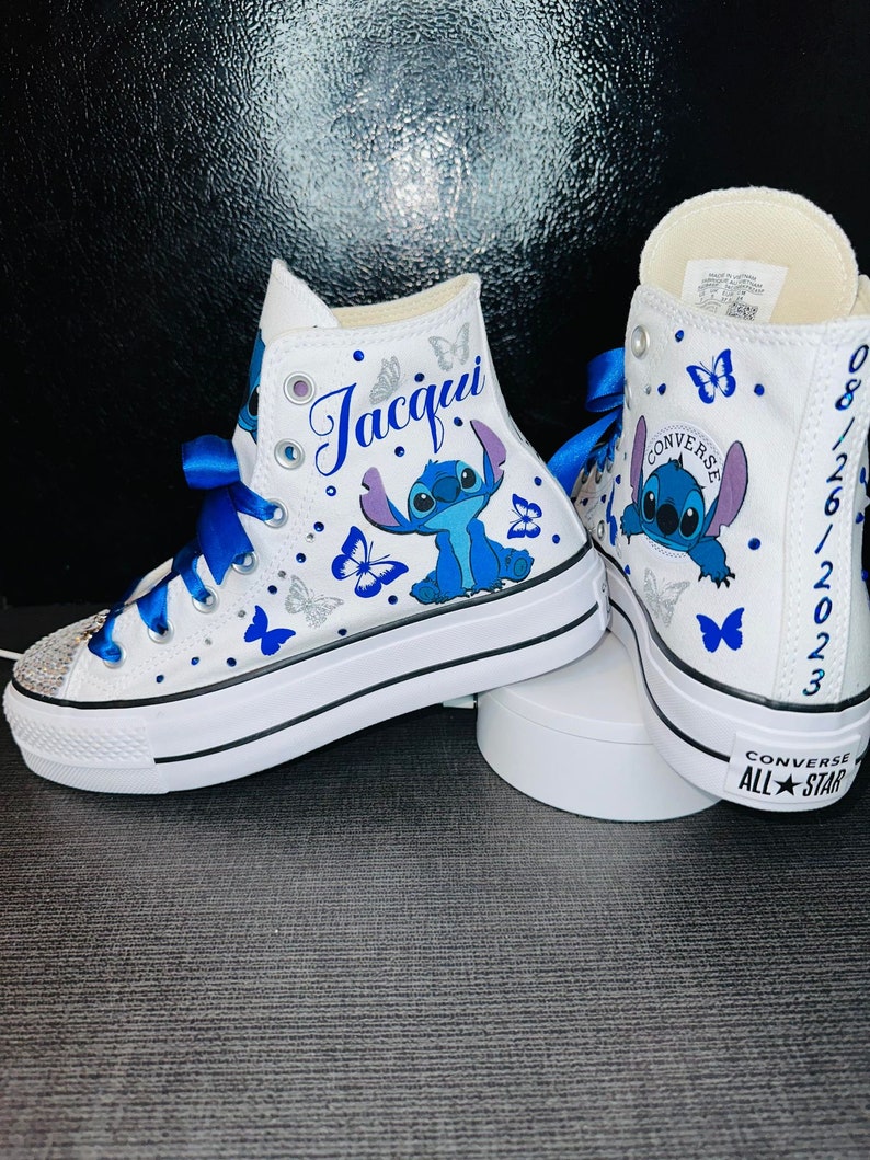 Stitch Sneakers - Etsy