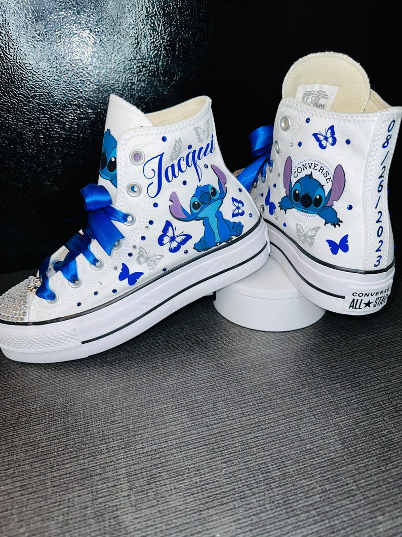 Stitch Sneakers - Etsy