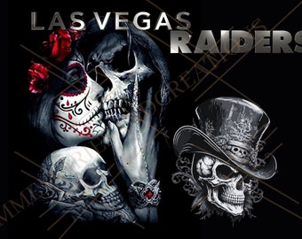 Sugar Skull Raiders Style 20oz Skinny Tumbler Wrap PNG, Dia De Los ...