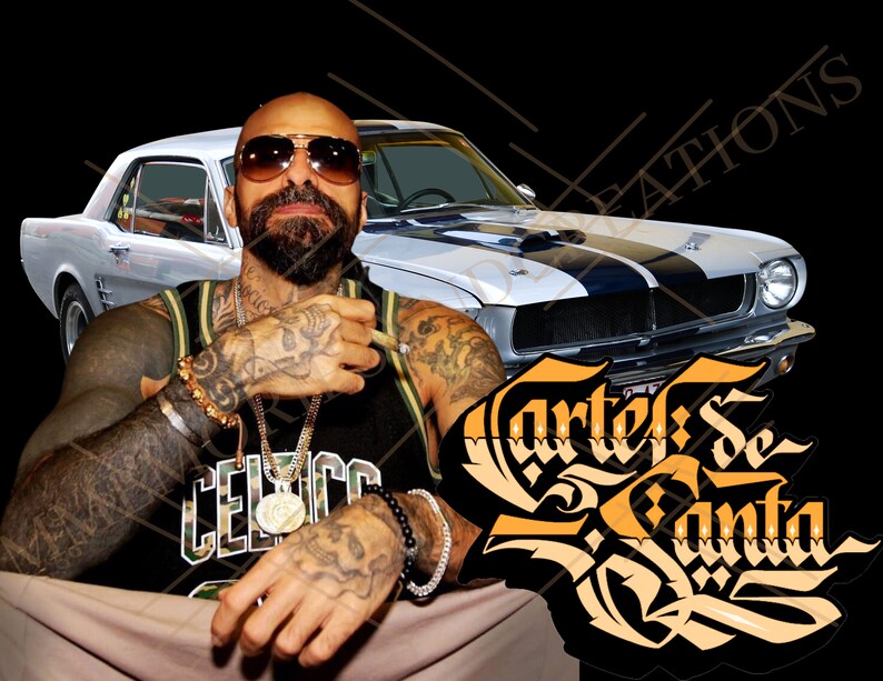 Cartel De Santa PNG BLACK BACKGROUND - Etsy