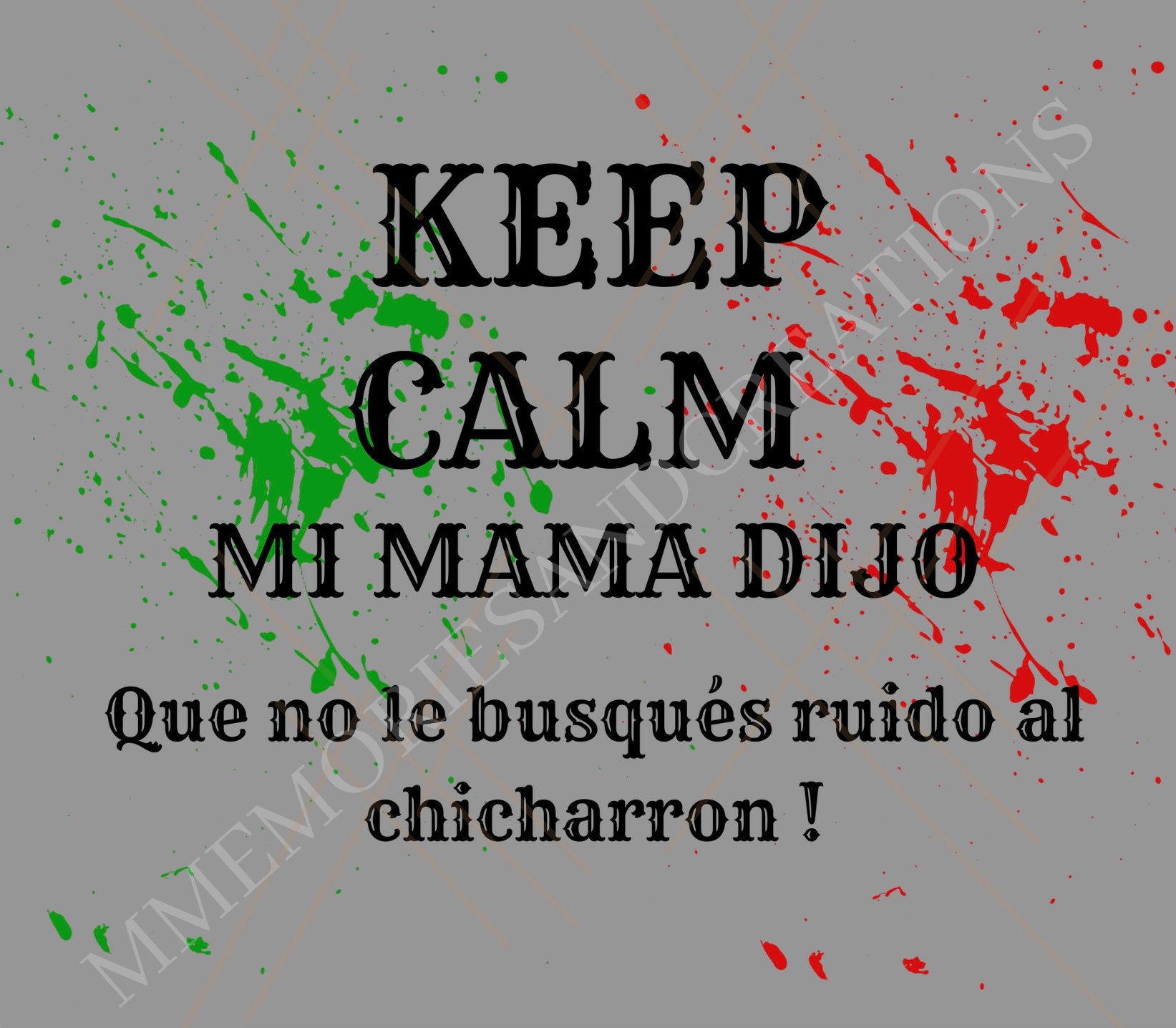 Keep Calm Mi Mama Dijo PNG Clear Background - Etsy