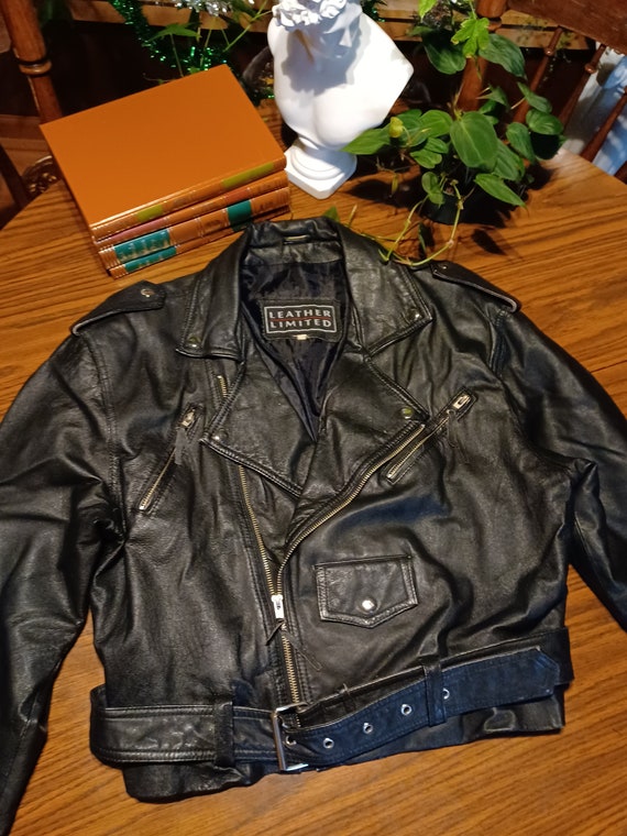 vintage biker jacket - Gem