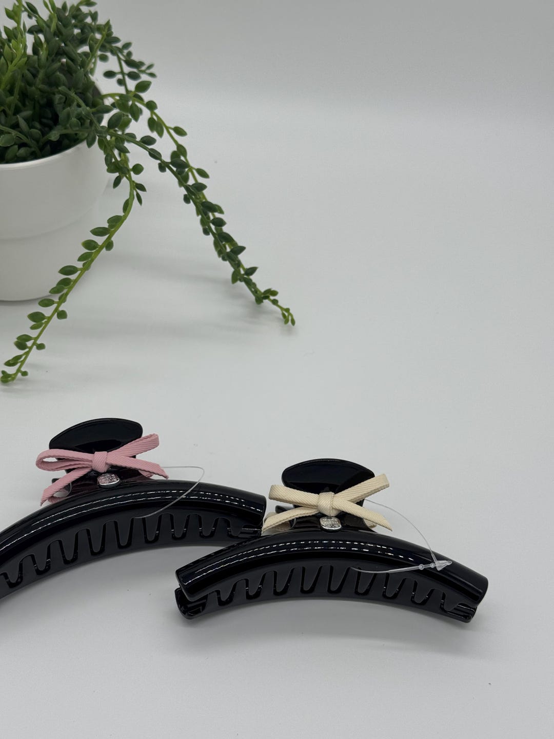 Large Acrylic Hair Claw Clip, Shiny Bow Accent (4.5 Inch) - Etsy