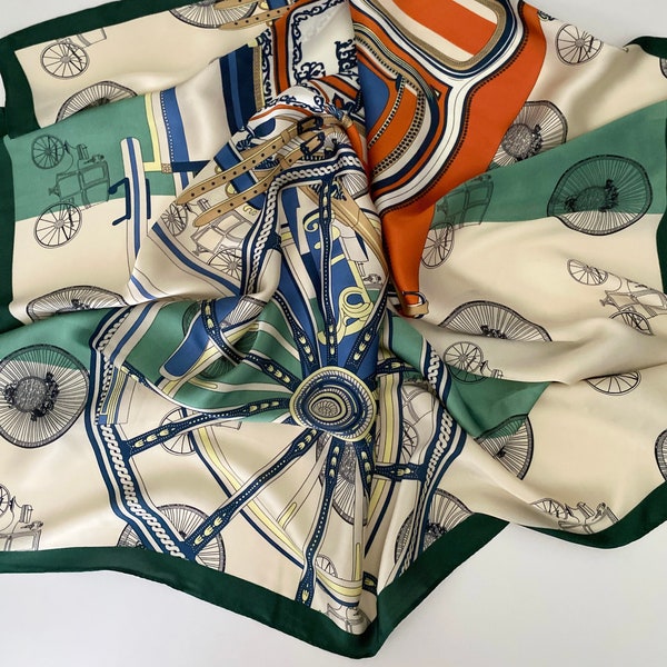 Square Silk Scarf - Etsy