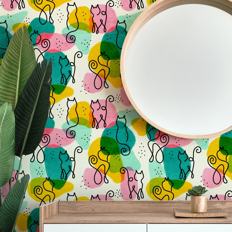 Cat Wallpaper - Etsy