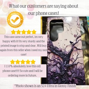 Goth Fantasy Raven Phone Case, Gothic Floral Crows in Trees Case, Faux ...