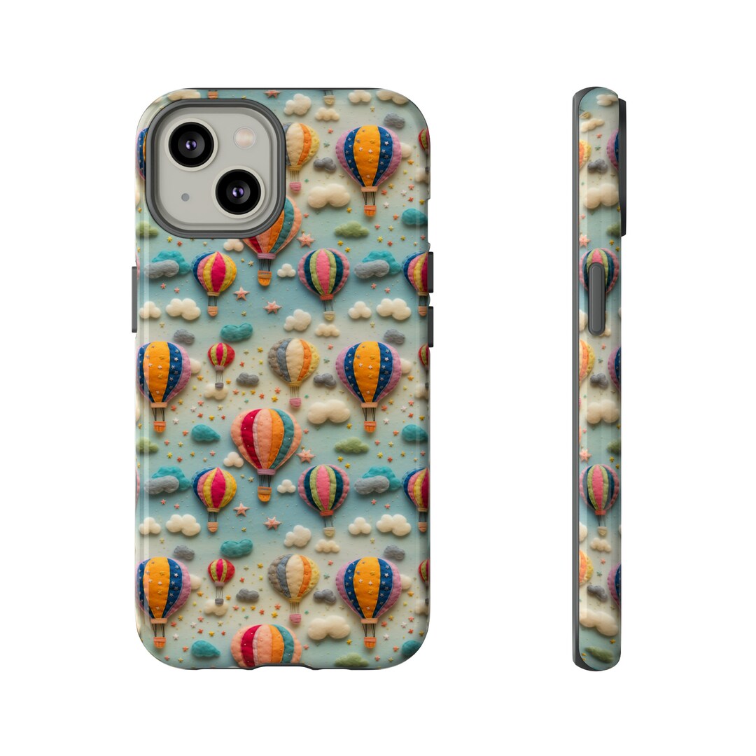 Faux Embroidery Felt Hot Air Balloon Phone Case - Etsy