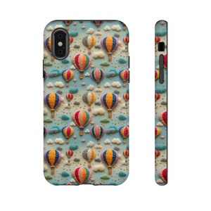 Faux Embroidery Felt Hot Air Balloon Phone Case - Etsy