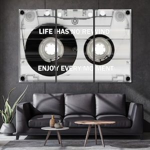 Life Has No Rewind Enjoy Every Moment, Gift for Friend, Motivation ...