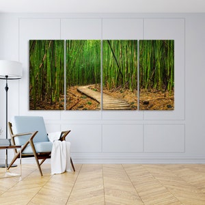 Bamboo Forest Canvas Art, Kyoto Japanese Wall Decor - Etsy