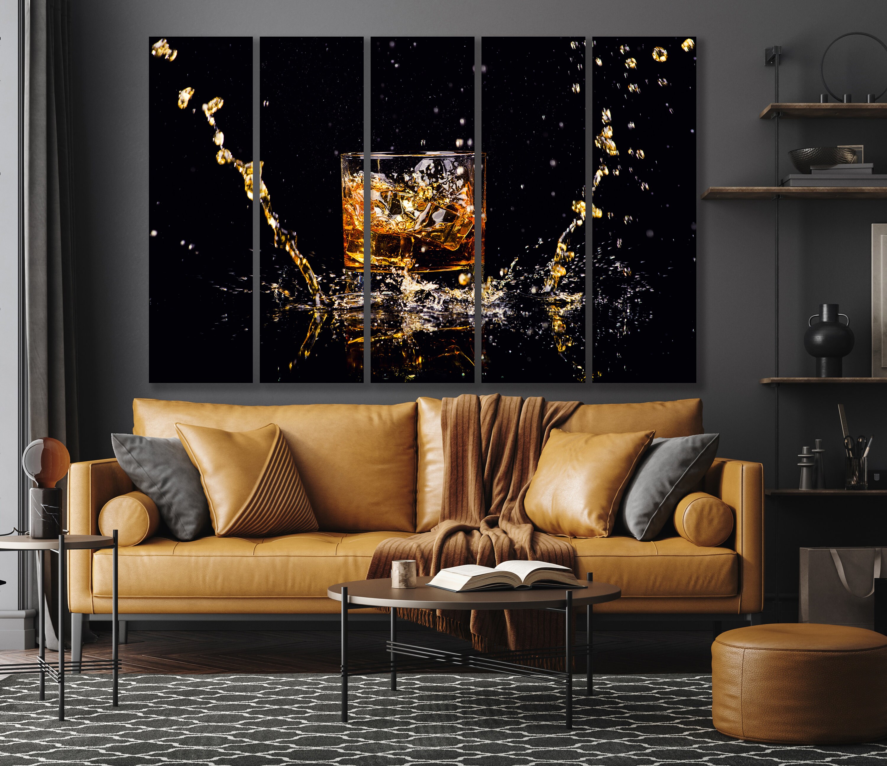 Whiskey Wall Decor Bourbon Bar Whiskey Print Basement Bar Wall Art ...