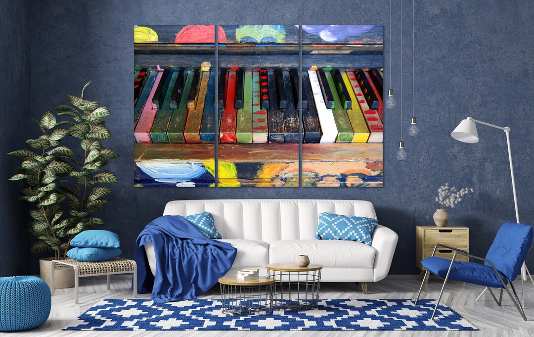 Piano Painting Music Room Decor Modern Wall Art Music Gift - Etsy