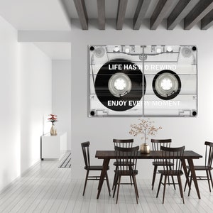 Life Has No Rewind Enjoy Every Moment, Gift for Friend, Motivation ...