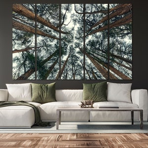 Large Forest Print Tree Branch Print Abstract Tree Tree Wall Art ...