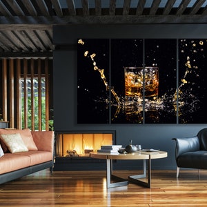 Whiskey Wall Decor Bourbon Bar Whiskey Print Basement Bar Wall Art ...