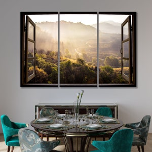 View From Window Print Nature View Nature Landscape Wall Art Print ...