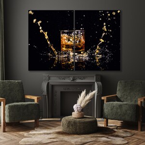 Whiskey Wall Decor Bourbon Bar Whiskey Print Basement Bar Wall Art ...