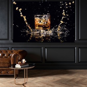 Whiskey Wall Decor Bourbon Bar Whiskey Print Basement Bar Wall Art ...
