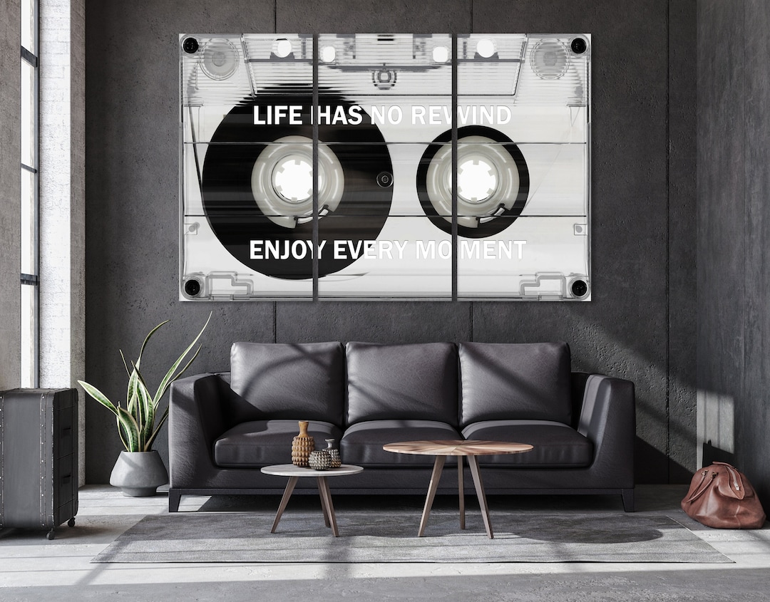 Life Has No Rewind Enjoy Every Moment, Gift for Friend, Motivation ...