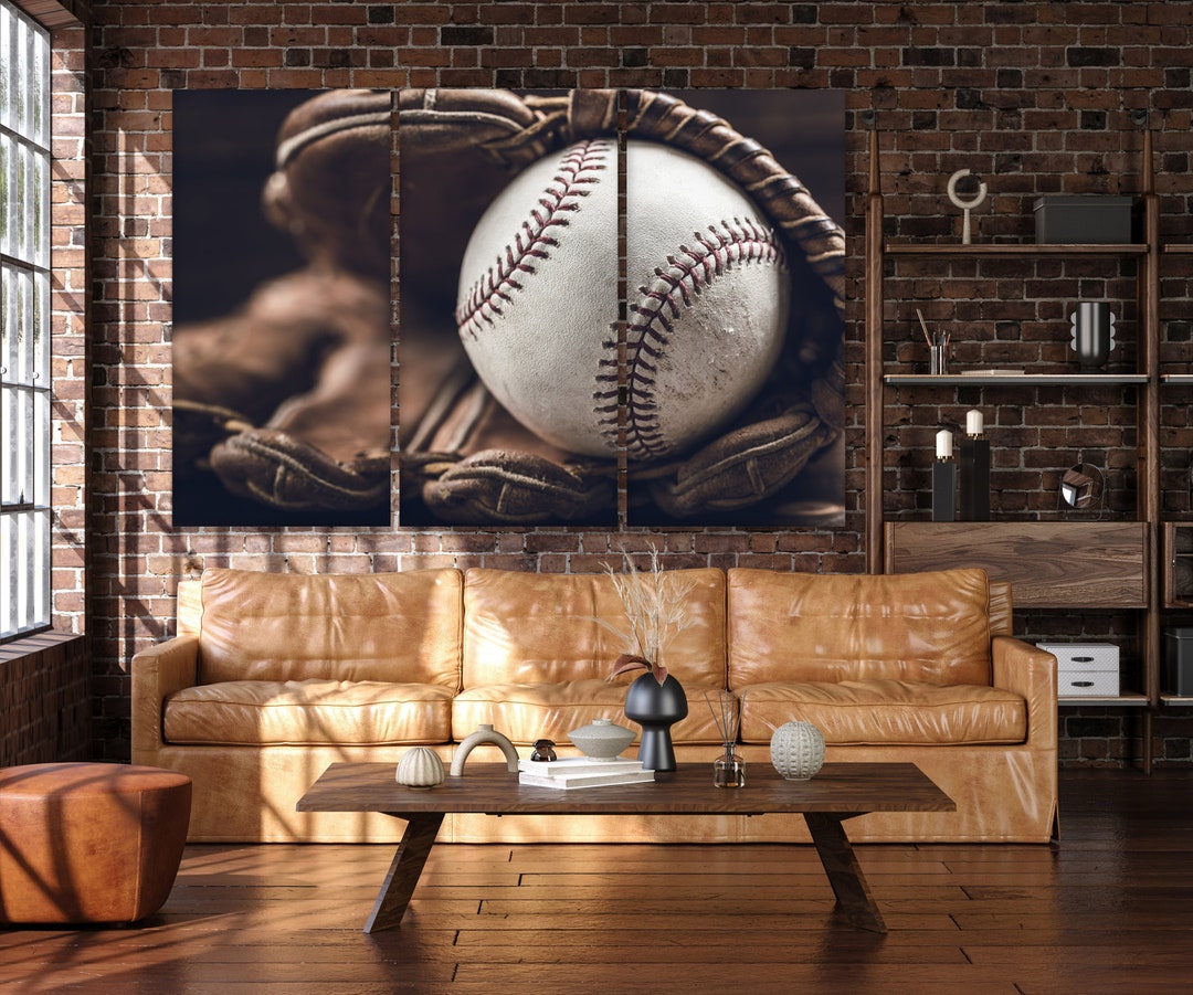Vintage Baseball Gear Print Baseball Gift Baseball Wall Art Ready to ...