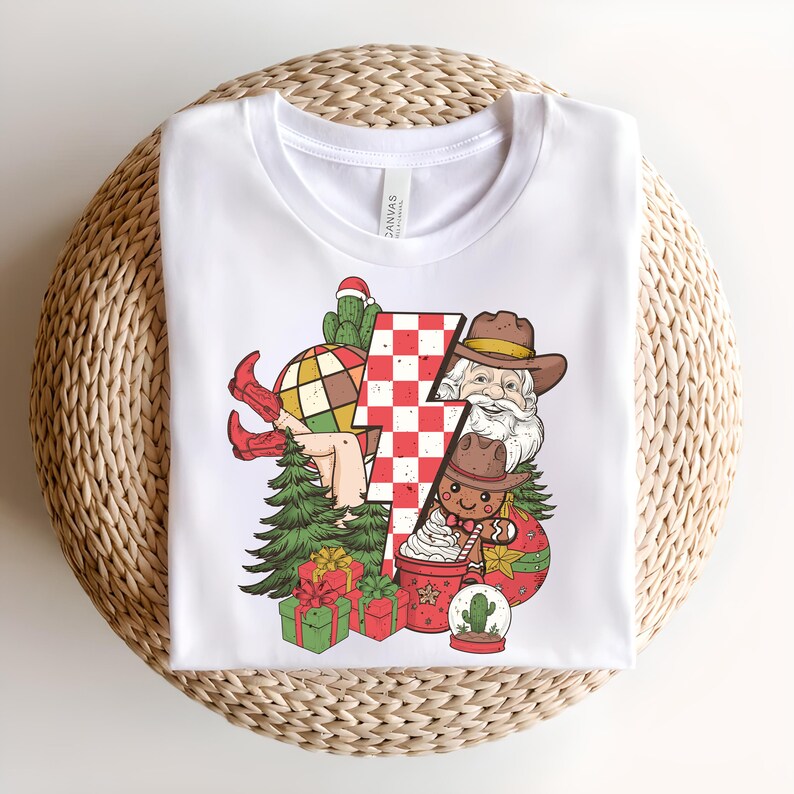 Retro Christmas Png, Bolt Png, Vintage Christmas Png, Retro Santa Png ...