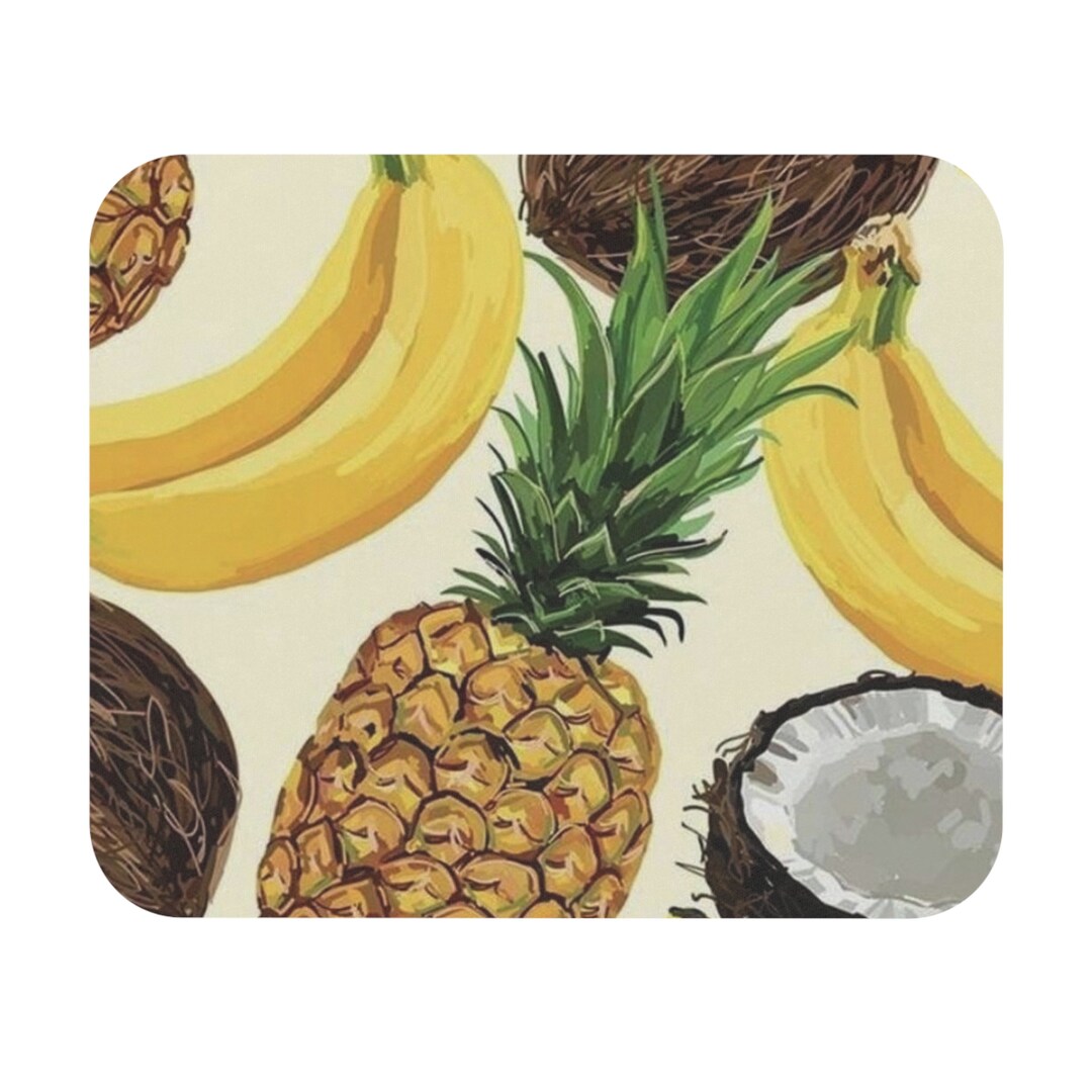 Mouse Pad BANANA COCONUT PINEAPPLE (rectangle) - Etsy