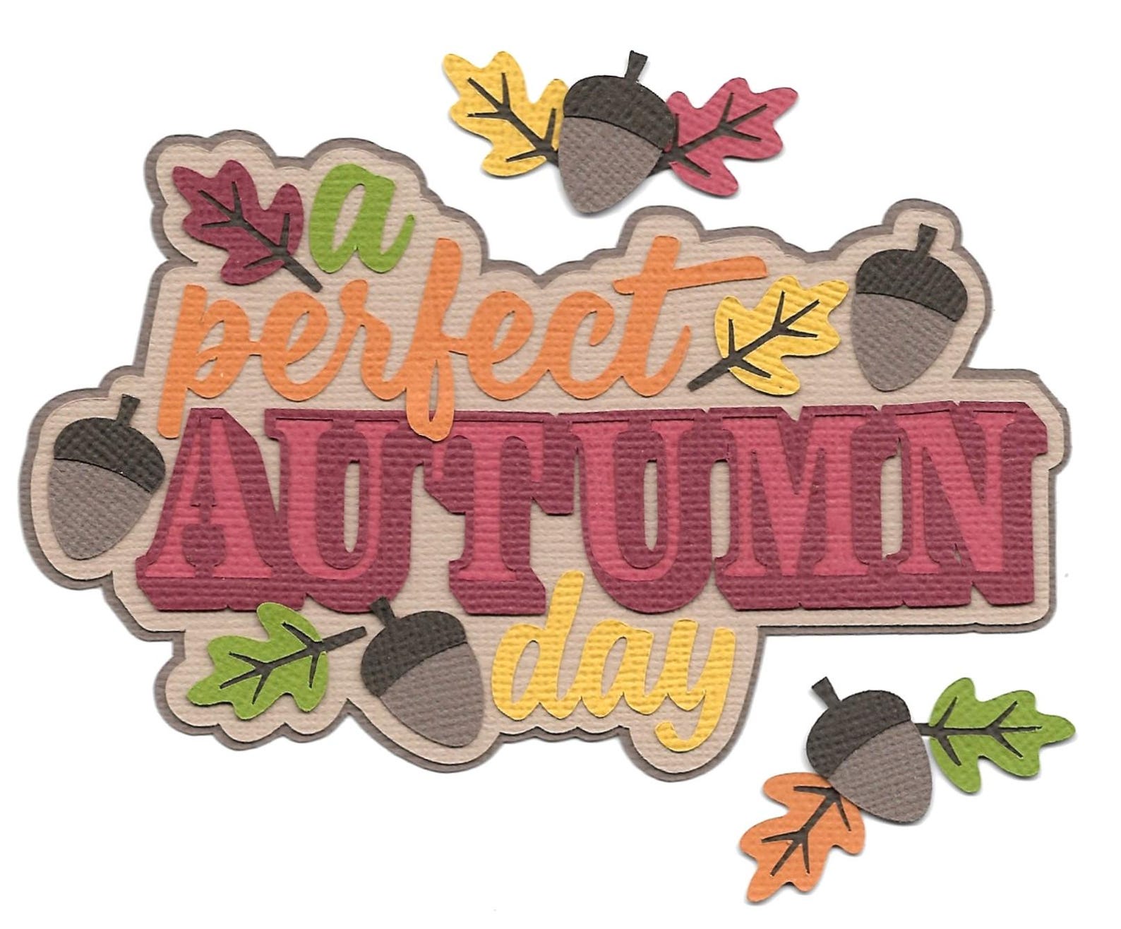 Premade Scrapbook-paper Piecing-scrastampin-for Layouts-autumn-fall ...